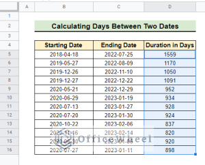 How to Use MINUS Function in Google Sheets (4 Easy Examples)