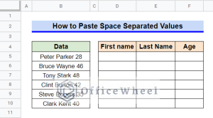 How to Paste Space Separated Values in Google Sheets (2 Ways)