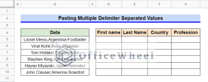 How to Paste Space Separated Values in Google Sheets (2 Ways)