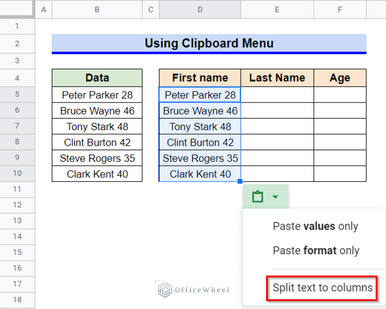 How to Paste Space Separated Values in Google Sheets (2 Ways)
