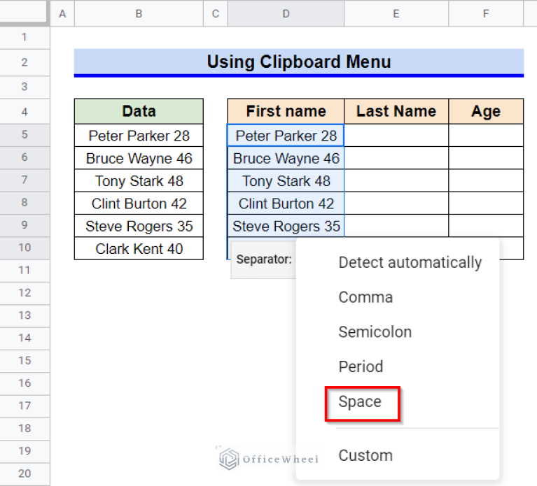 How to Paste Space Separated Values in Google Sheets (2 Ways) How to Paste Space Separated Values in Google Sheets (2 Ways)