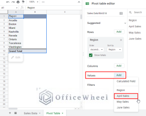 Google Sheets Add Calculated Field for Pivot Table with COUNTIF