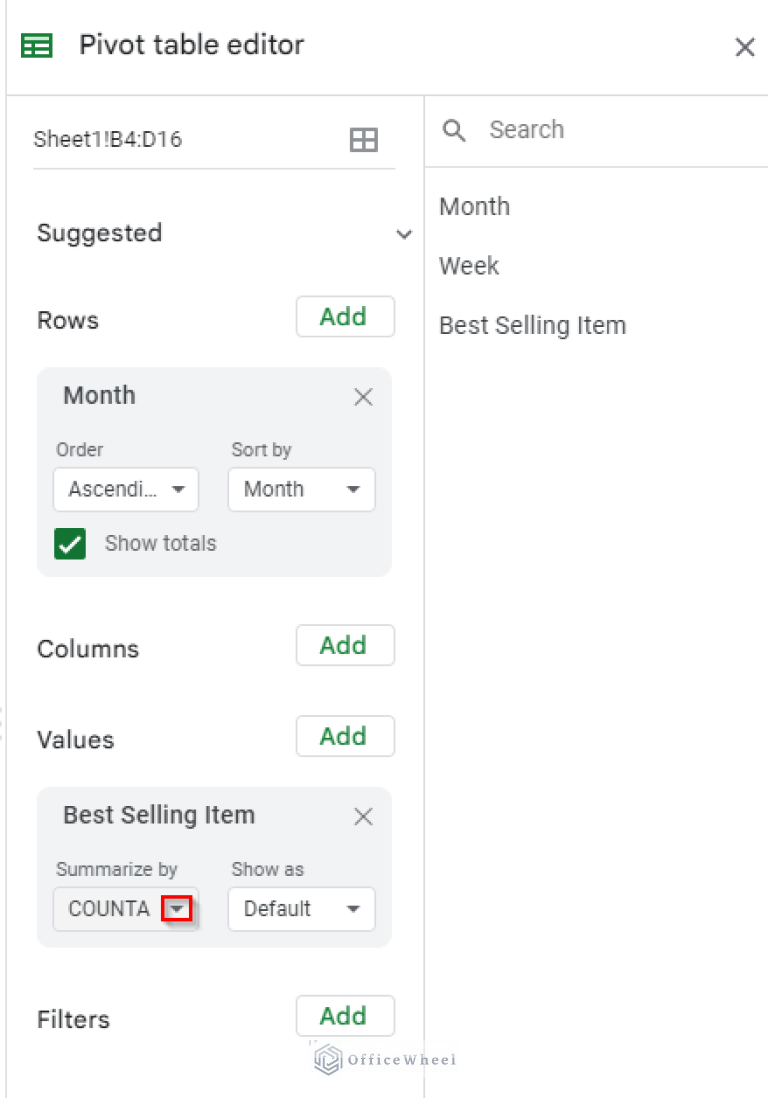 How to Use Pivot Table to Count Unique Values in Google Sheets