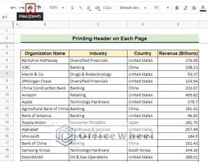 How to Print Header on Each Page in Google Sheets - OfficeWheel