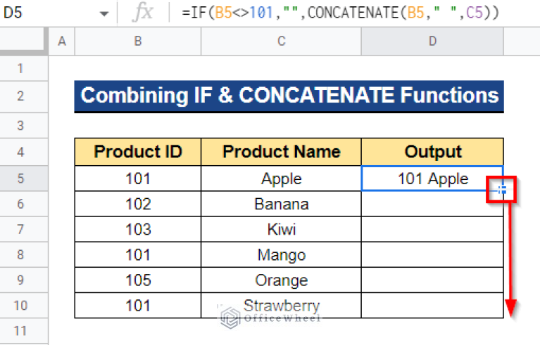 Google Sheets QUERY Function to Concatenate Two Columns