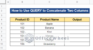 Google Sheets QUERY Function to Concatenate Two Columns