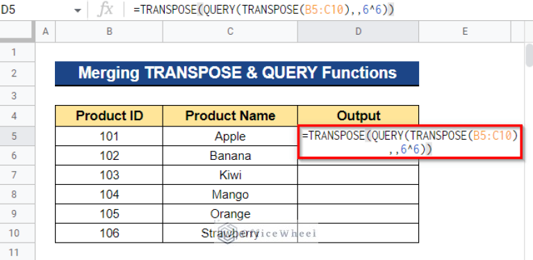 Google Sheets QUERY Function to Concatenate Two Columns