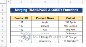 Google Sheets QUERY Function to Concatenate Two Columns
