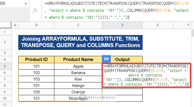Google Sheets QUERY Function to Concatenate Two Columns