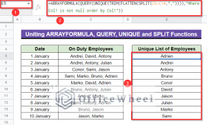How to Use QUERY with SPLIT Function in Google Sheets