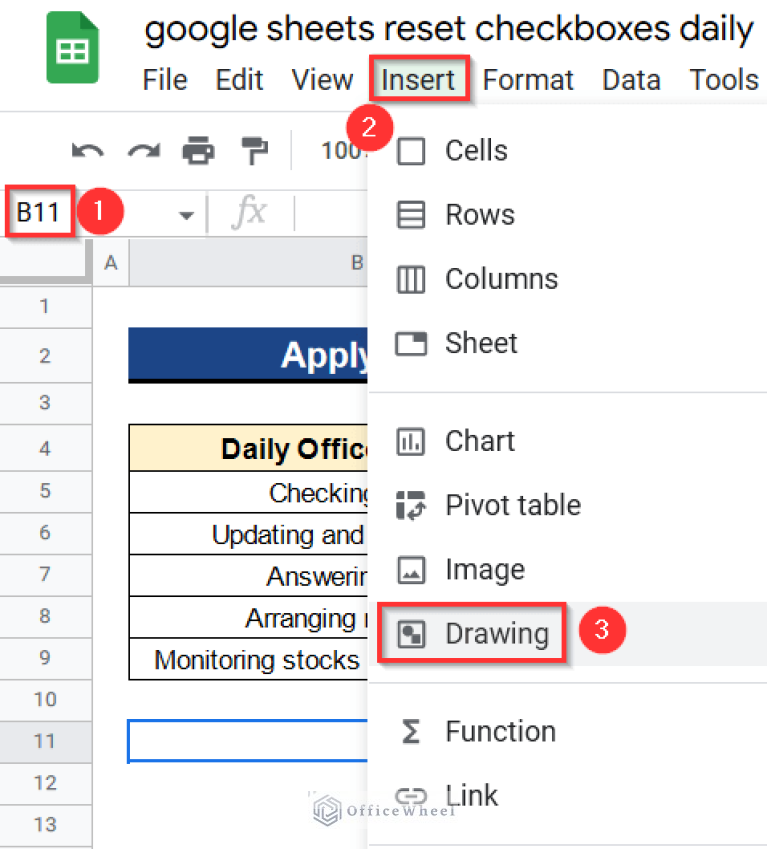 How to Reset Checkboxes Daily in Google Sheets (2 Methods)