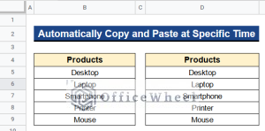 How to Copy and Paste Values Using Apps Script in Google Sheets