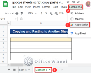 How to Copy and Paste Values Using Apps Script in Google Sheets