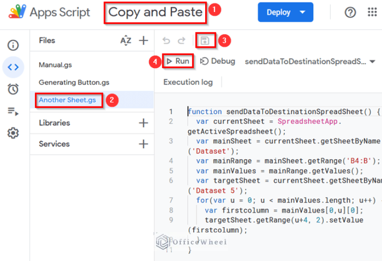 How To Copy And Paste Values Using Apps Script In Google Sheets