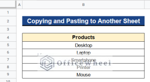 How to Copy and Paste Values Using Apps Script in Google Sheets