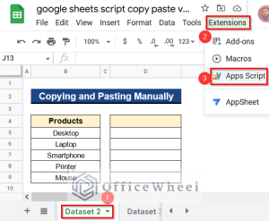 How to Copy and Paste Values Using Apps Script in Google Sheets