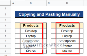 How to Copy and Paste Values Using Apps Script in Google Sheets