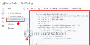 How to Split String Using Apps Script in Google Sheets