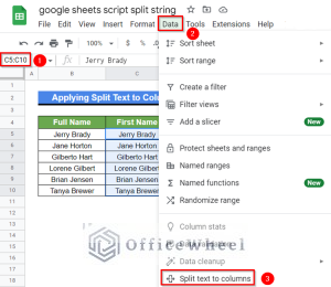 How to Split String Using Apps Script in Google Sheets