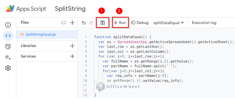 How to Split String Using Apps Script in Google Sheets