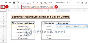 How to Split Cell by Comma in Google Sheets (2 Easy Methods)