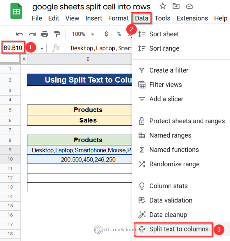 How to Split Cell into Rows in Google Sheets (2 Useful Methods)