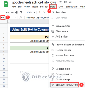 How to Split Cell into Rows in Google Sheets (2 Useful Methods)