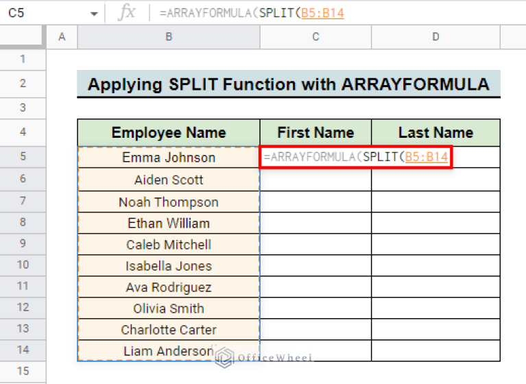 How to Split String into Array in Google Sheets (3 Easy Methods)