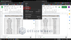 How to Split View in Google Sheets (2 Easy Ways) - OfficeWheel