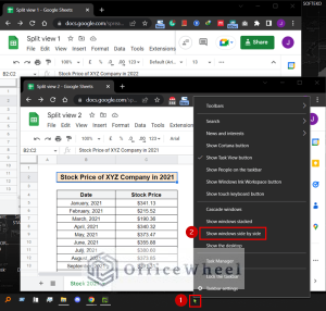 How to Split View in Google Sheets (2 Easy Ways) - OfficeWheel