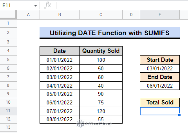 How to SUMIF Between Two Dates in Google Sheets (3 Ways)