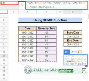 How to SUMIF Between Two Dates in Google Sheets (3 Ways)