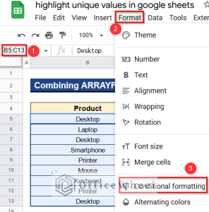 How to Highlight Unique Values in Google Sheets (9 Useful Ways)