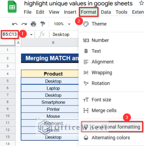 How to Highlight Unique Values in Google Sheets (9 Useful Ways)