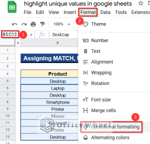 How to Highlight Unique Values in Google Sheets (9 Useful Ways)