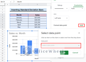 How to Add Different Standard Deviation Bars in Google Sheets