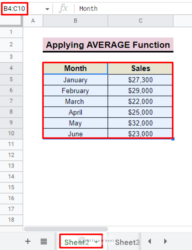 How To Average Cells From Different Sheets In Google Sheets