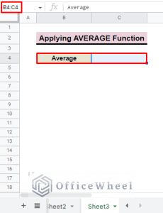 How to Average Cells from Different Sheets in Google Sheets