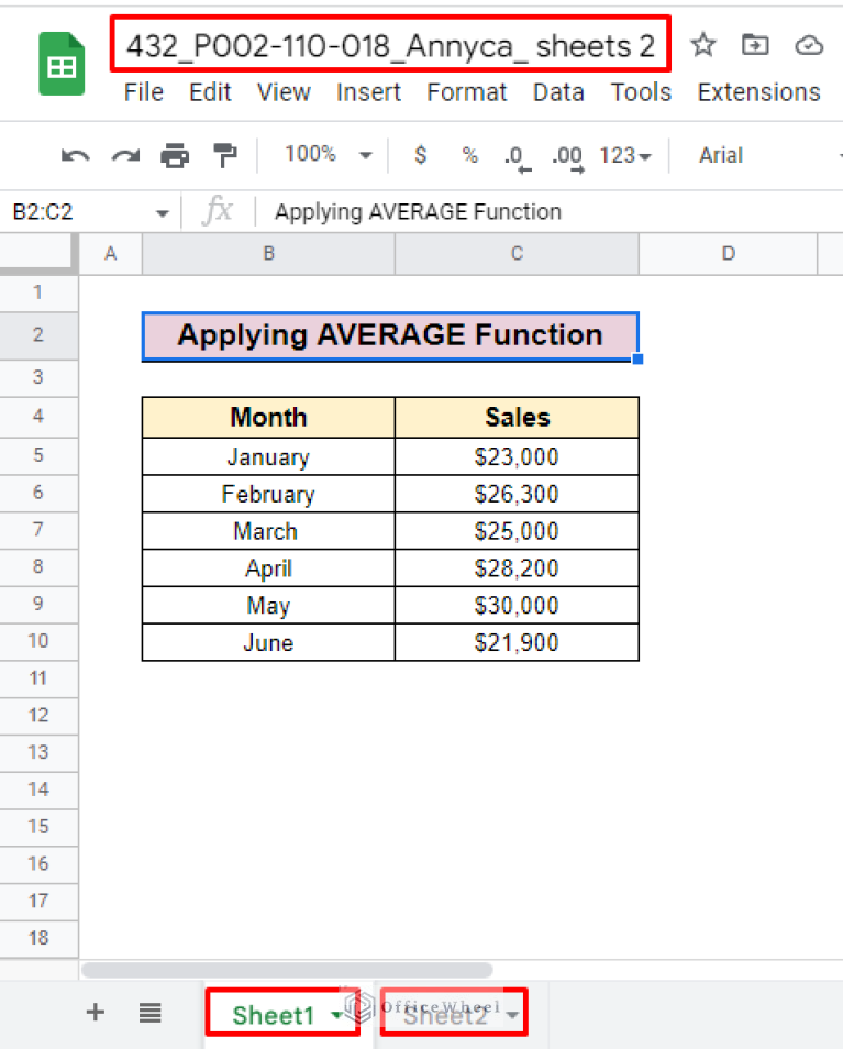 How to Average Cells from Different Sheets in Google Sheets How to Average Cells from Different Sheets in Google Sheets