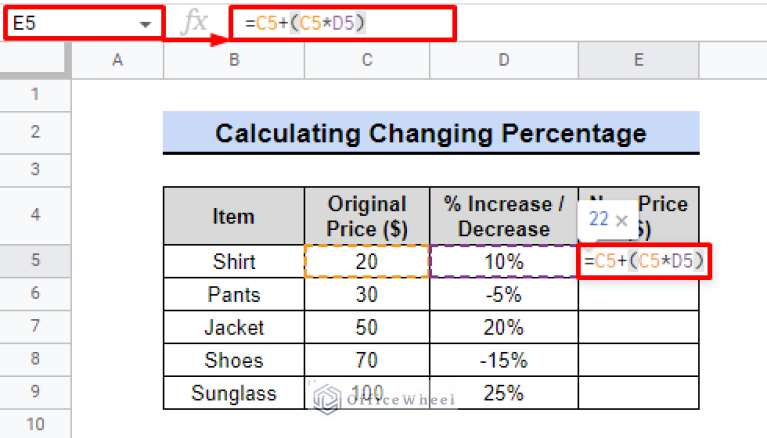 How to Calculate Percentage Change in Google Sheets (4 Ways)