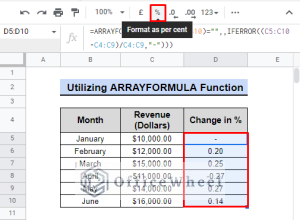 How to Calculate Percentage Change in Google Sheets (4 Ways)