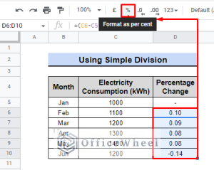 How to Calculate Percentage Change in Google Sheets (4 Ways)