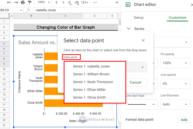 How to Change Color of Bar Graph in Google Sheets (Easy Steps)