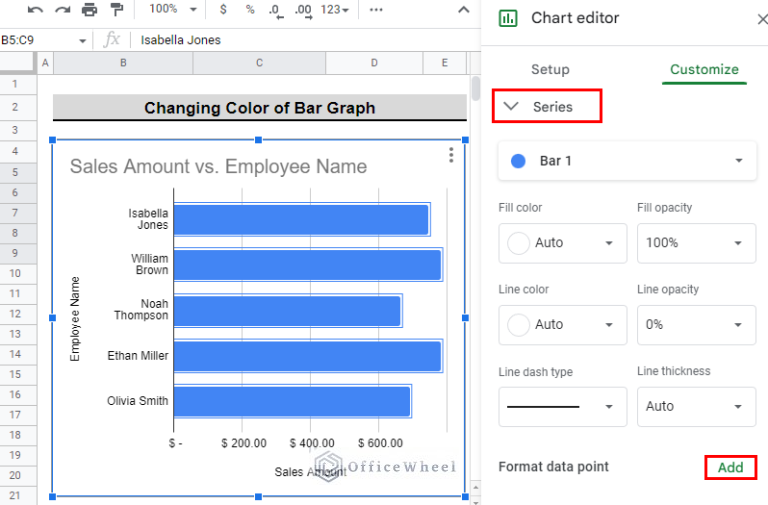 How to Change Color of Bar Graph in Google Sheets (Easy Steps)
