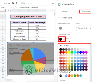 How to Change Pie Chart Colors in Google Sheets - OfficeWheel