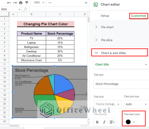 How to Change Pie Chart Colors in Google Sheets - OfficeWheel