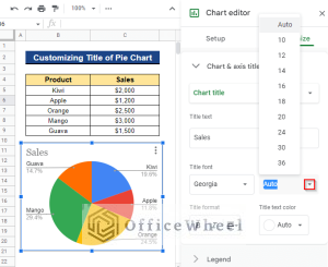 How to Change Title of Pie Chart on Google Sheets - OfficeWheel