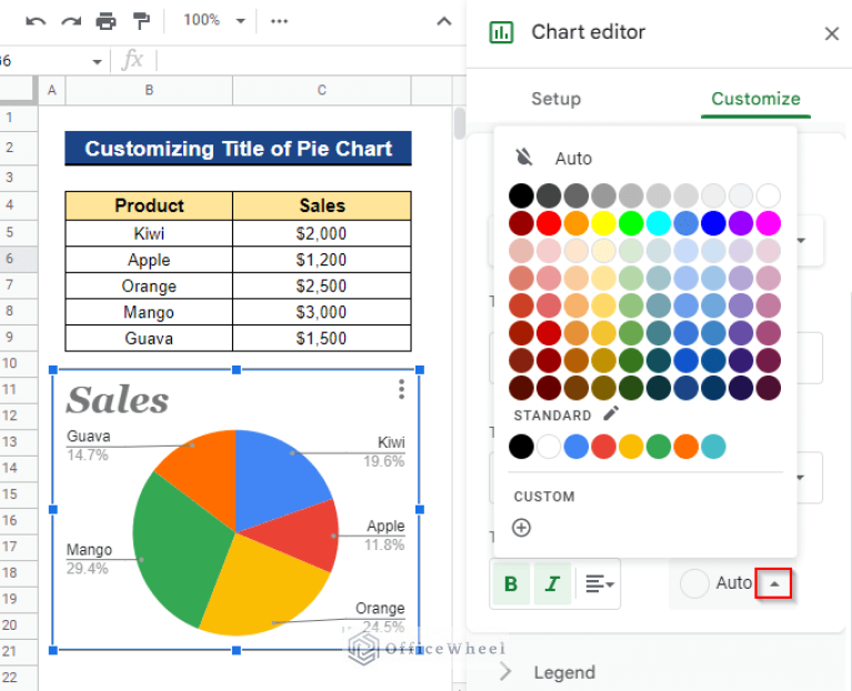 How To Change Title Of Pie Chart On Google Sheets OfficeWheel