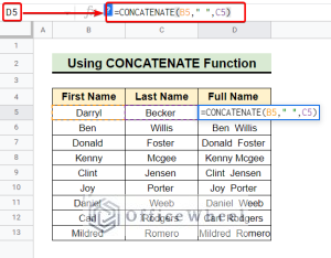 How to Concatenate Strings with Separator in Google Sheets