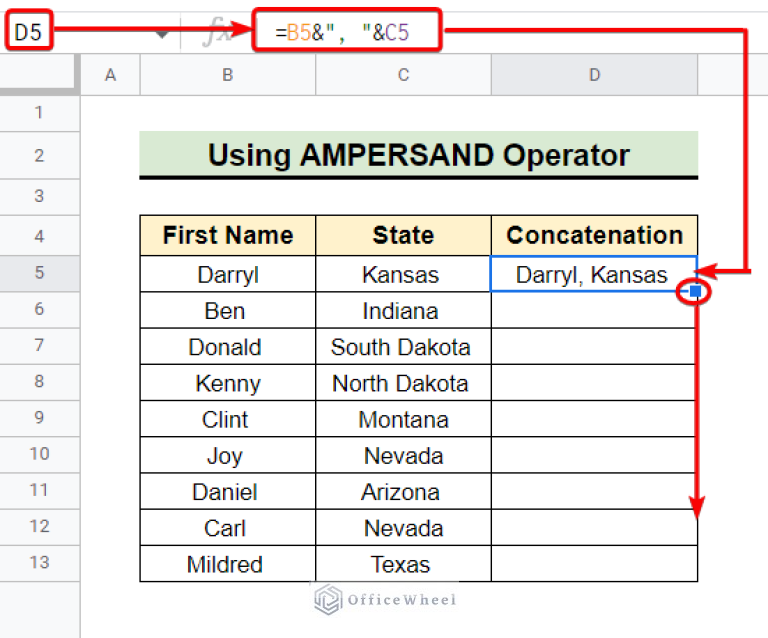 How to Concatenate Strings with Separator in Google Sheets